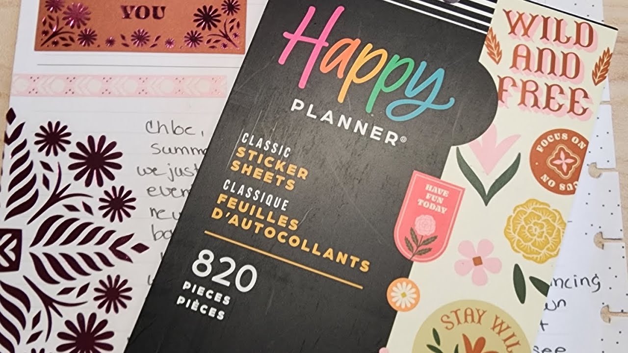BONUS VIDEO! August currently in my daughter's Happy Planner ! - YouTube