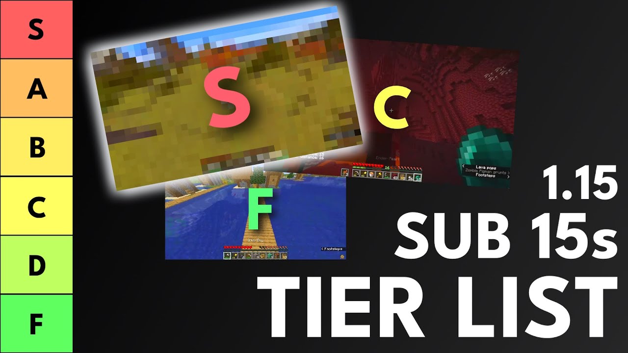Ranking Every Sub 15 in 1.15 - YouTube