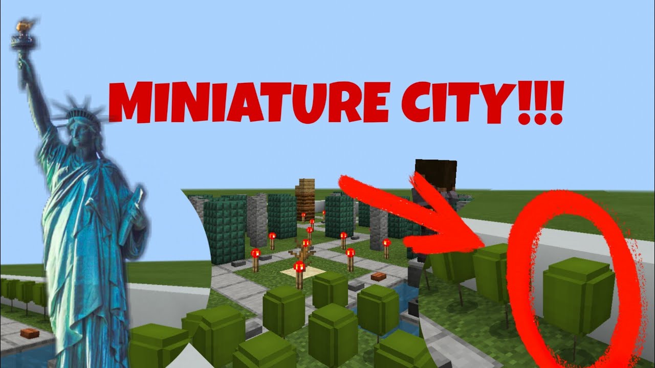 I MADE A TINY TREE IN MINECRAFT! | How To Make A Miniature City in ...