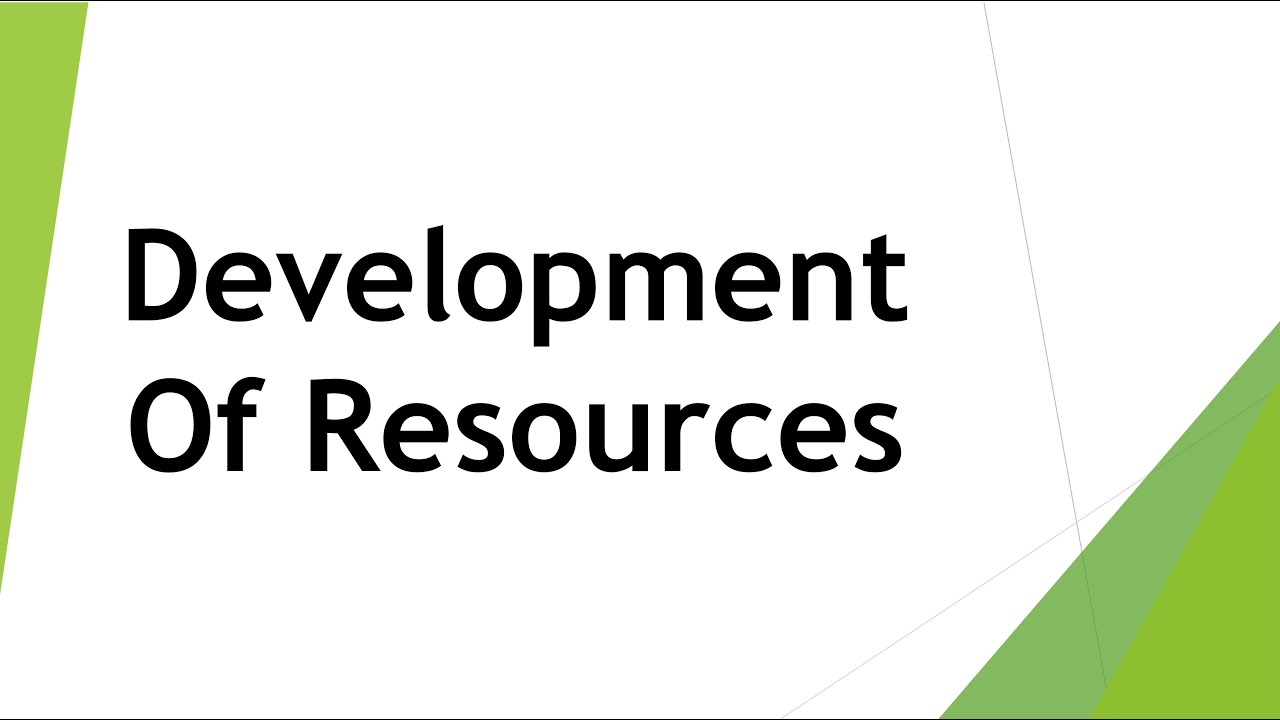 Resources and development | part -2 development of resources ...