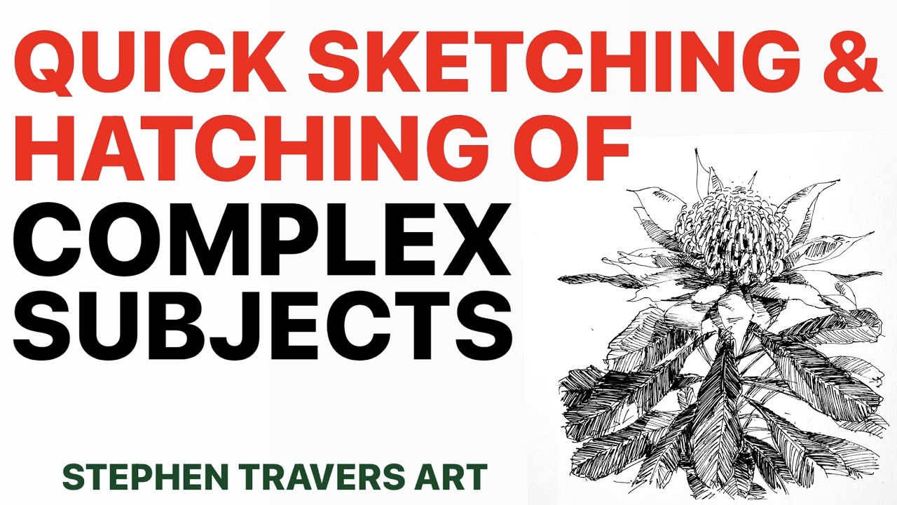 Combining Quick Sketching with Complex Subjects - YouTube