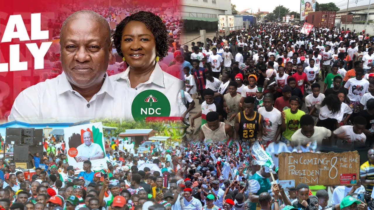 Over 80,000+NDC Supporters took Accra Streets to Draw Massive Crowd ...