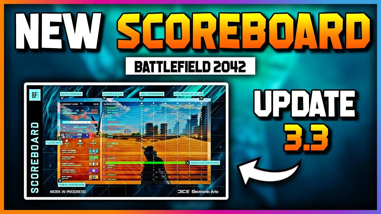 NEW SCOREBOARD in Battlefield 2042 | NEW UPDATE 3.2 & 3.3 | XP Changes ...