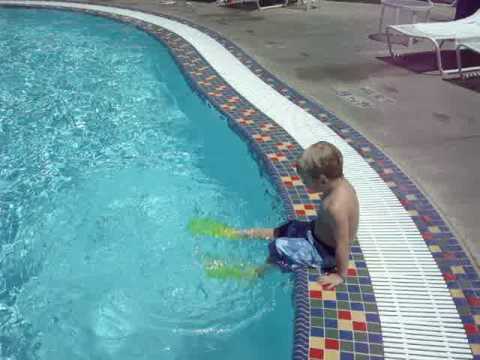 Spencer swimming in Palm Desert May 09