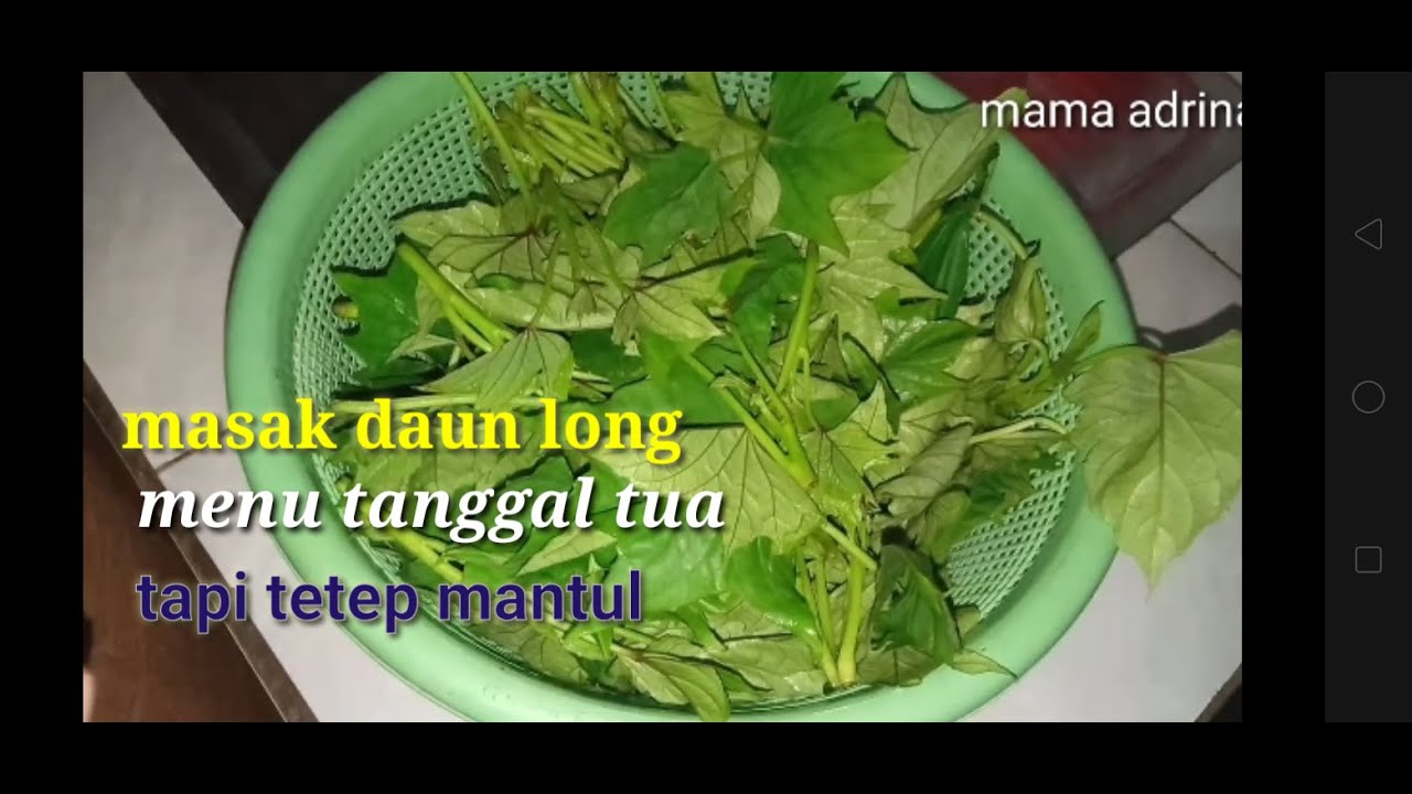 Menu tanggal tua !! sambel cemeding daun long ... menu low budget ...