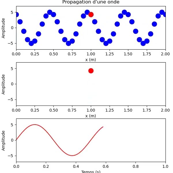 Animation d'une onde transversale - YouTube