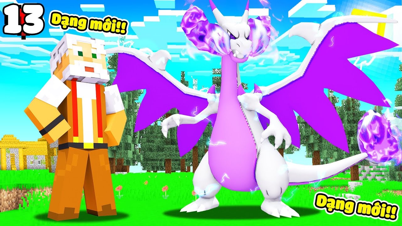 MINECRAFT PIXELMON TẬP 13 | CHÚ 9 VÔ TÌNH THU PHỤC ĐƯỢC CHARIZARD ...