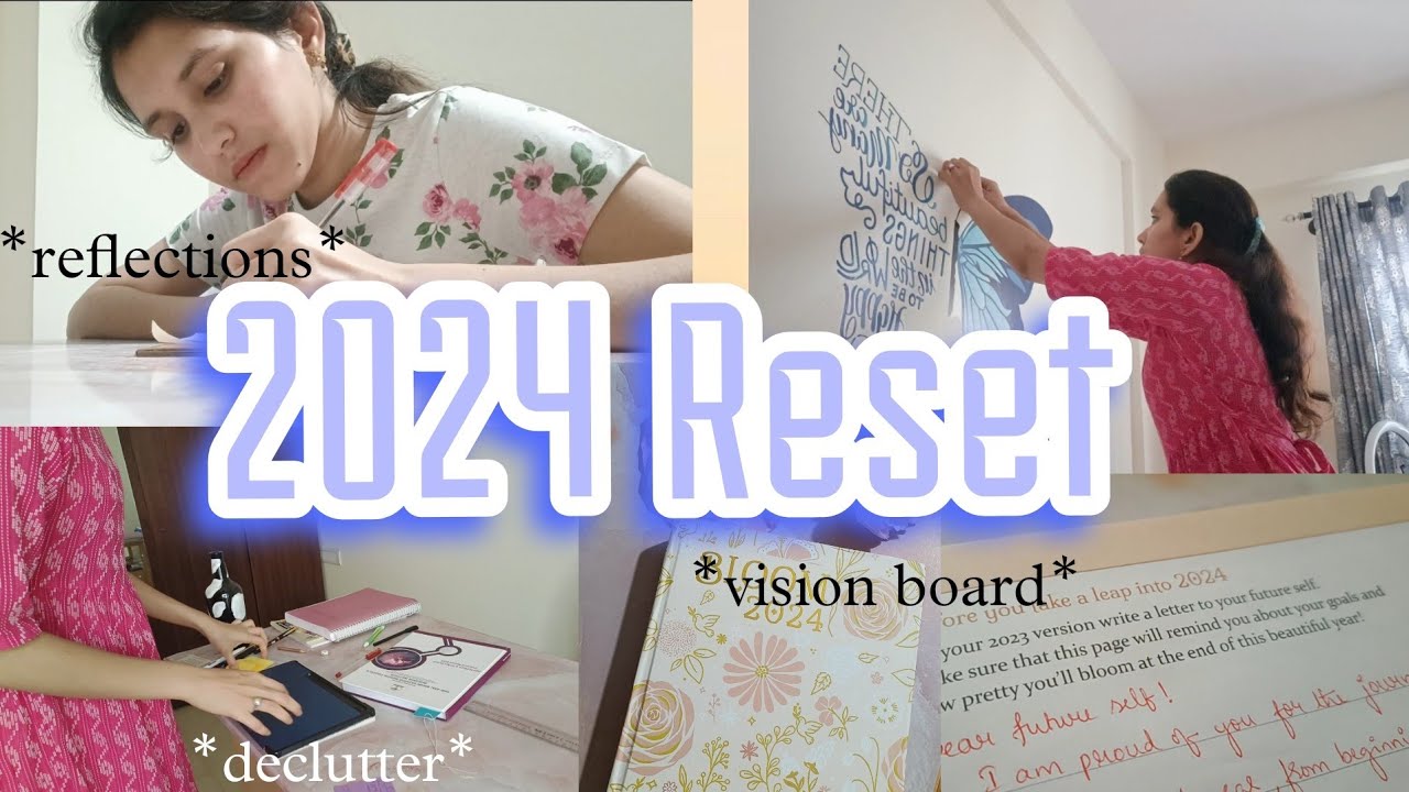Ultimate reset: Making vision board, reflecting upon 2023 #newyear2024 ...