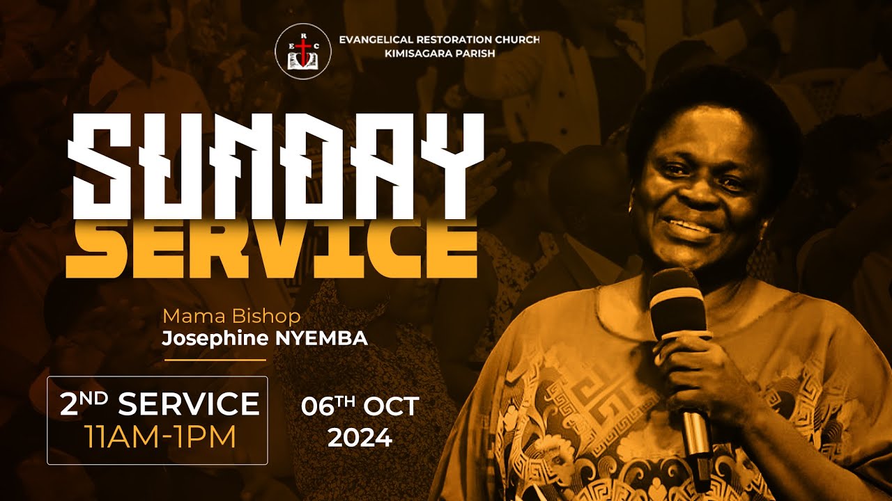 SUNDAY 2nd SERVICE 06/10/2024 with Maman Bishop Josephine NYEMBA - YouTube