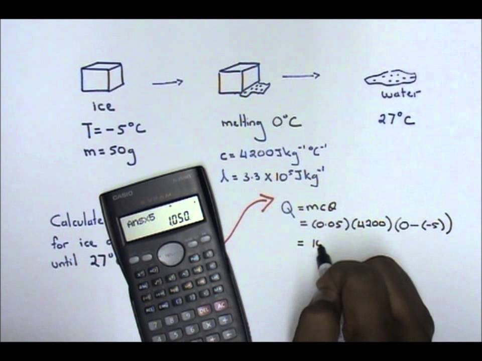 Physics SPM: Specific latent heat calculation example part 6 - YouTube