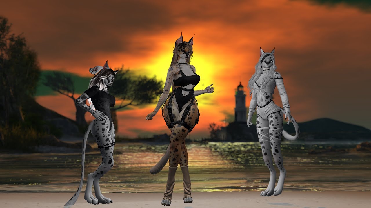 Second Life - Furry [Dance] [Taking Pictures Of Sunset] - YouTube
