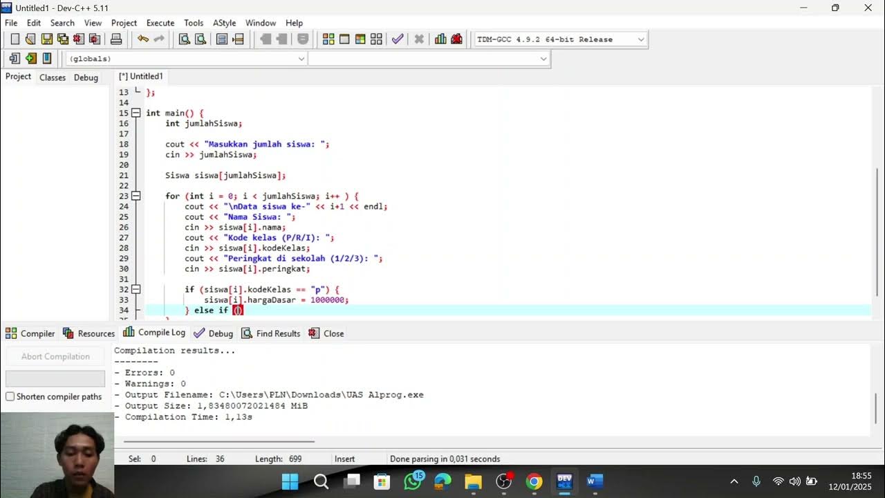 UAS Algoritma dan Pemrograman - YouTube