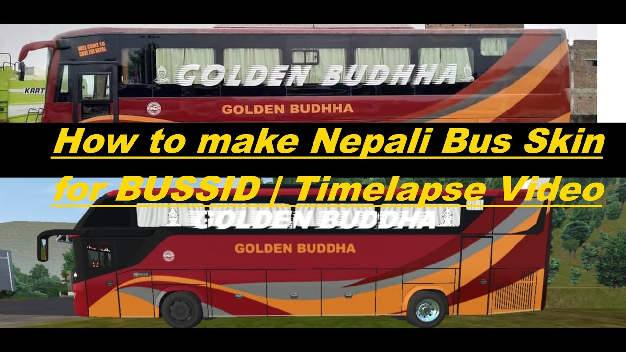 How to make Nepali Bus Skin for Bus Simulator Indonisea | Timelapse ...
