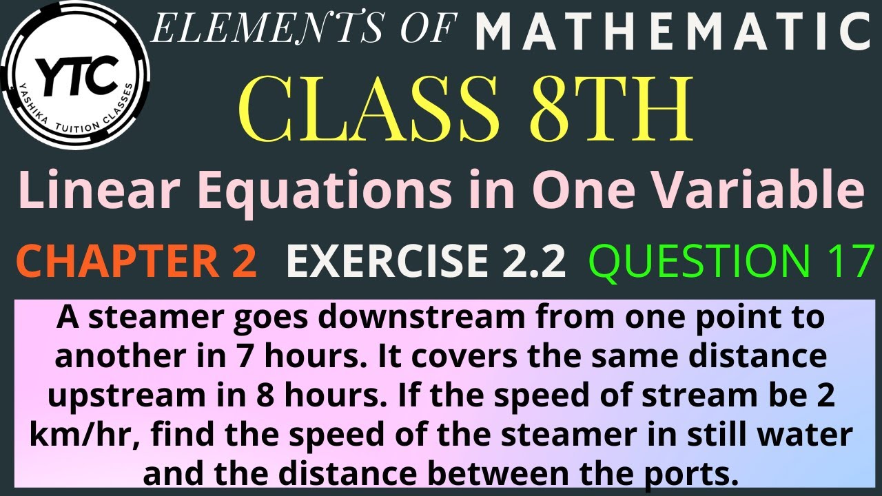 Q17 - Ex 2.2 - Linear Equations in One Variable - Elements of Mathematics Class 8th - Chapter 2 ...
