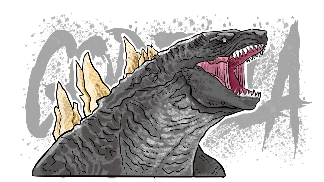 how to draw Godzilla !!!! - YouTube