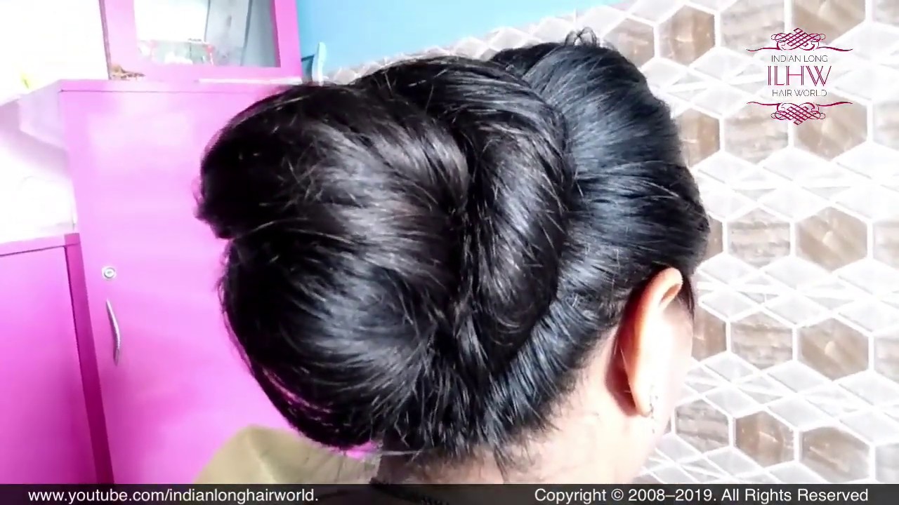 Hair Bun Within A Minute | Easy & Simple hair Bun Tutorial for ...