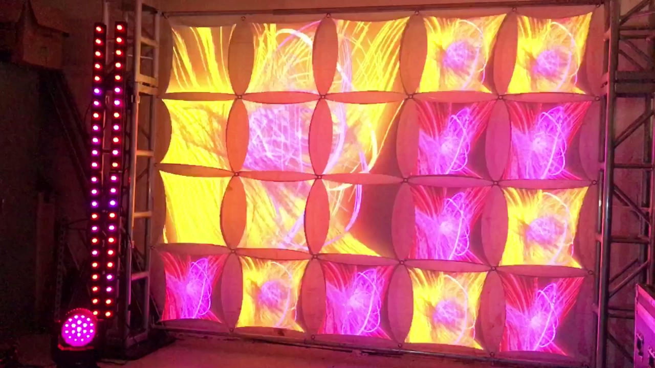 Projection and Pixel Mapping Final Test - YouTube