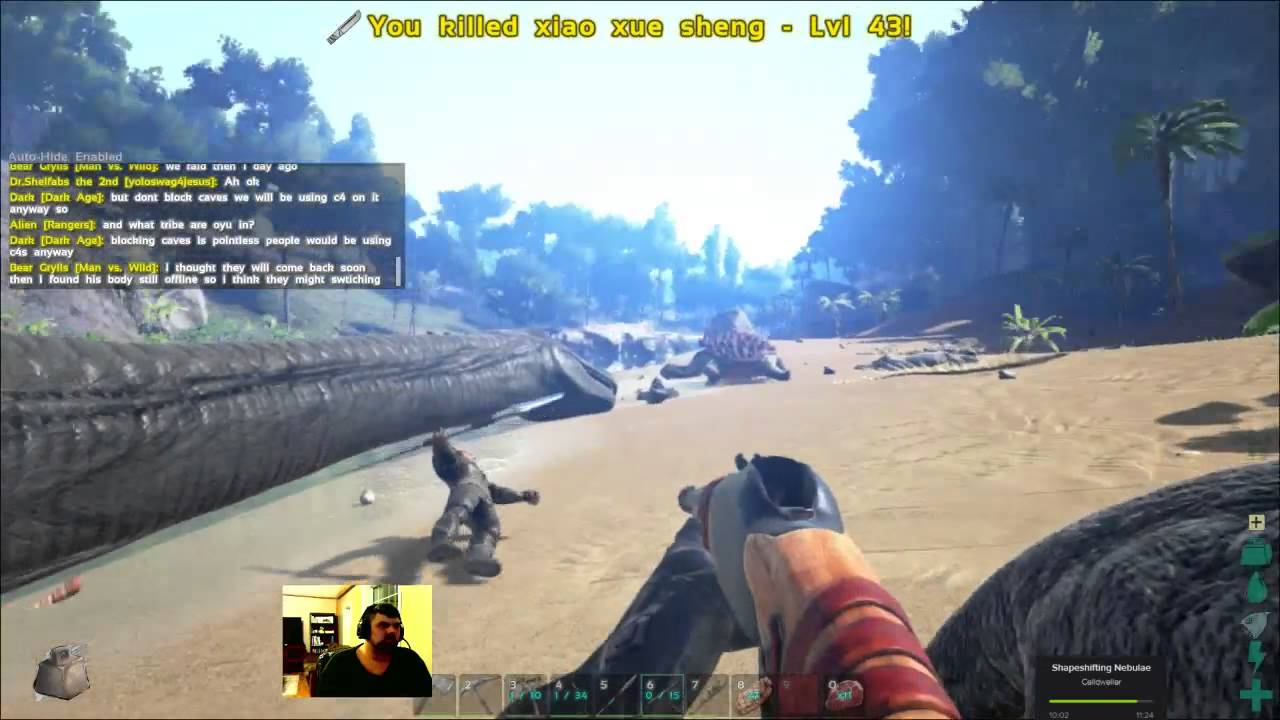 ark:survival pike vs longneck - YouTube