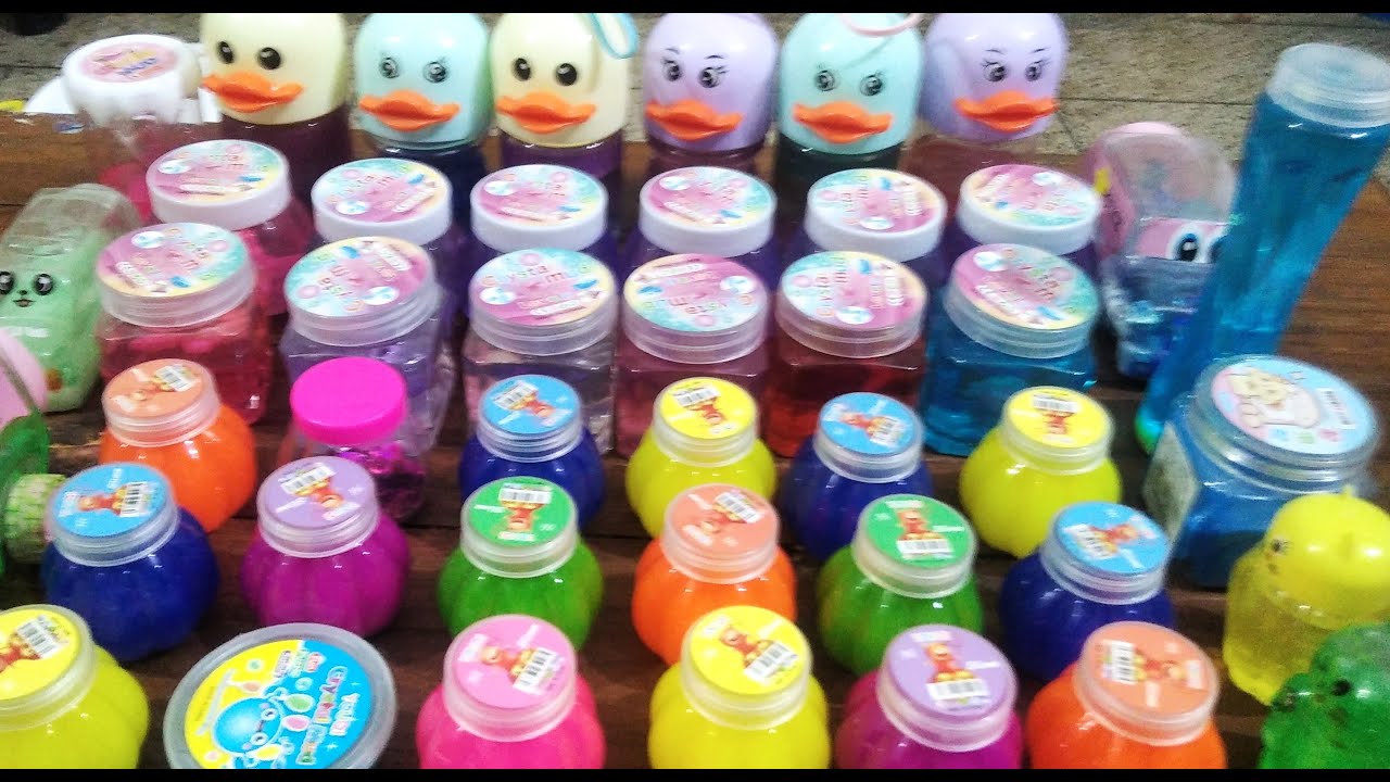 Satisfying Slime Video। Mixing All My Slime Smoothie । Making Glossy ...