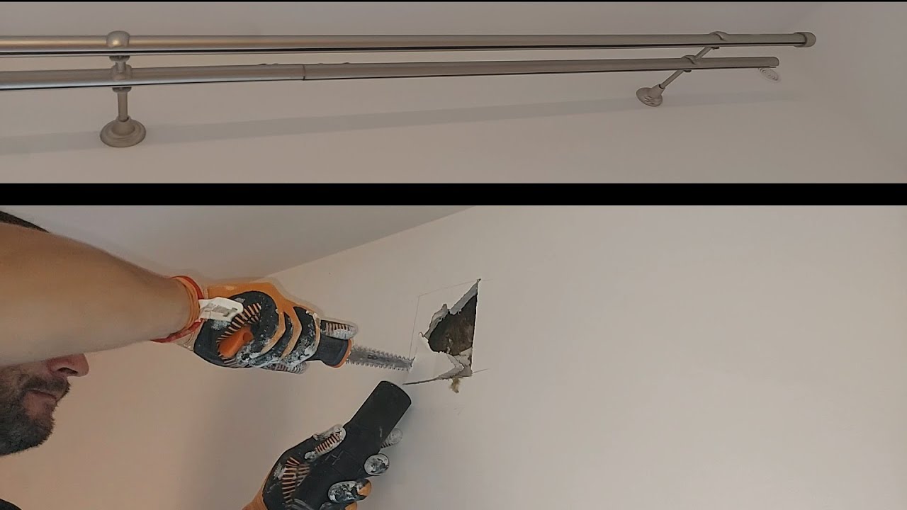 Montare galerie pe perete din gipscarton (rigips). Dar inainte de asta ...