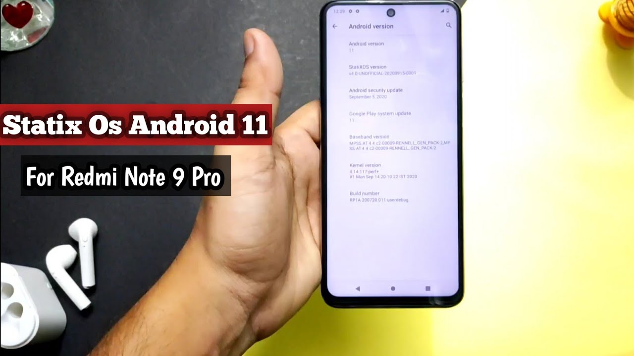 StatiX Os Android 11 For Redmi Note 9 Pro | Installation & Full Review ...