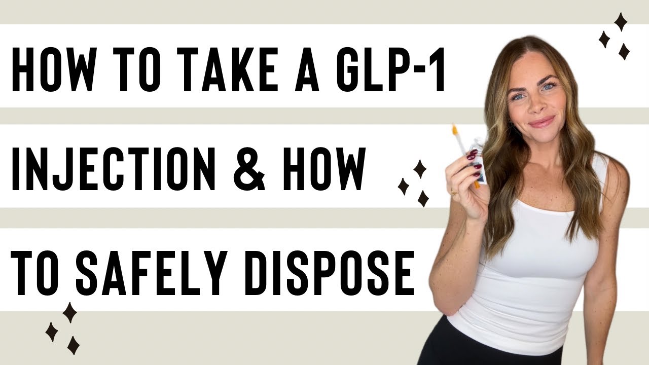 How to take your GLP-1 Tirzepatide or Semaglutide shot! And how to dispose of your needles ...