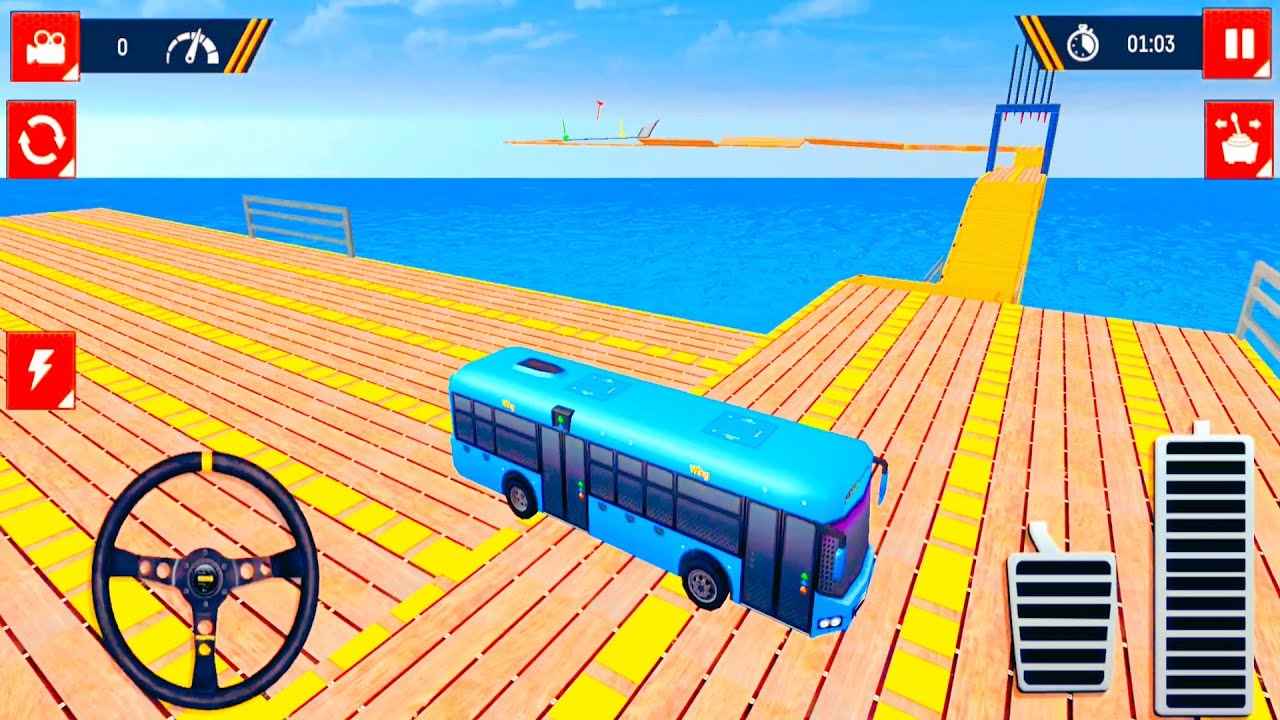 Stunt Driving Bus Simulator - Impossible Mega Ramp Bus Racing - Android ...