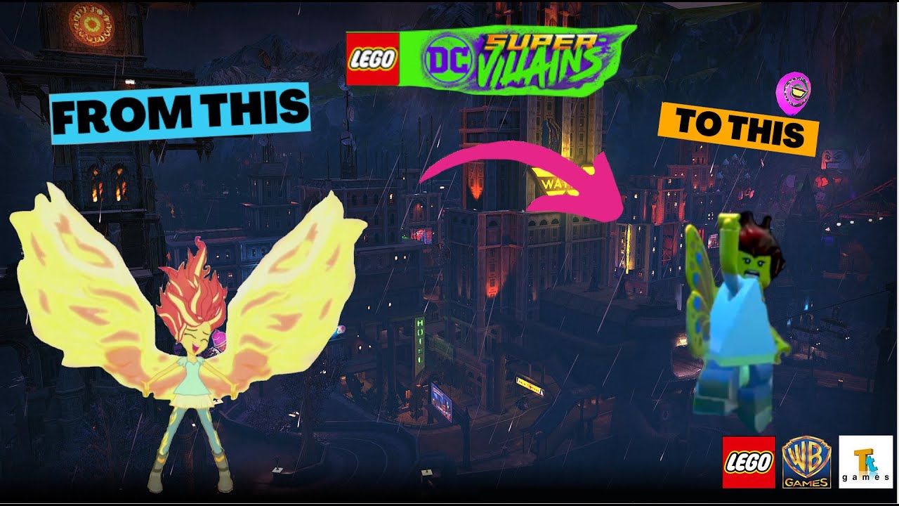 How To Make LEGO Sunset Shimmer (Phoenix Form) In LEGO DC Super ...