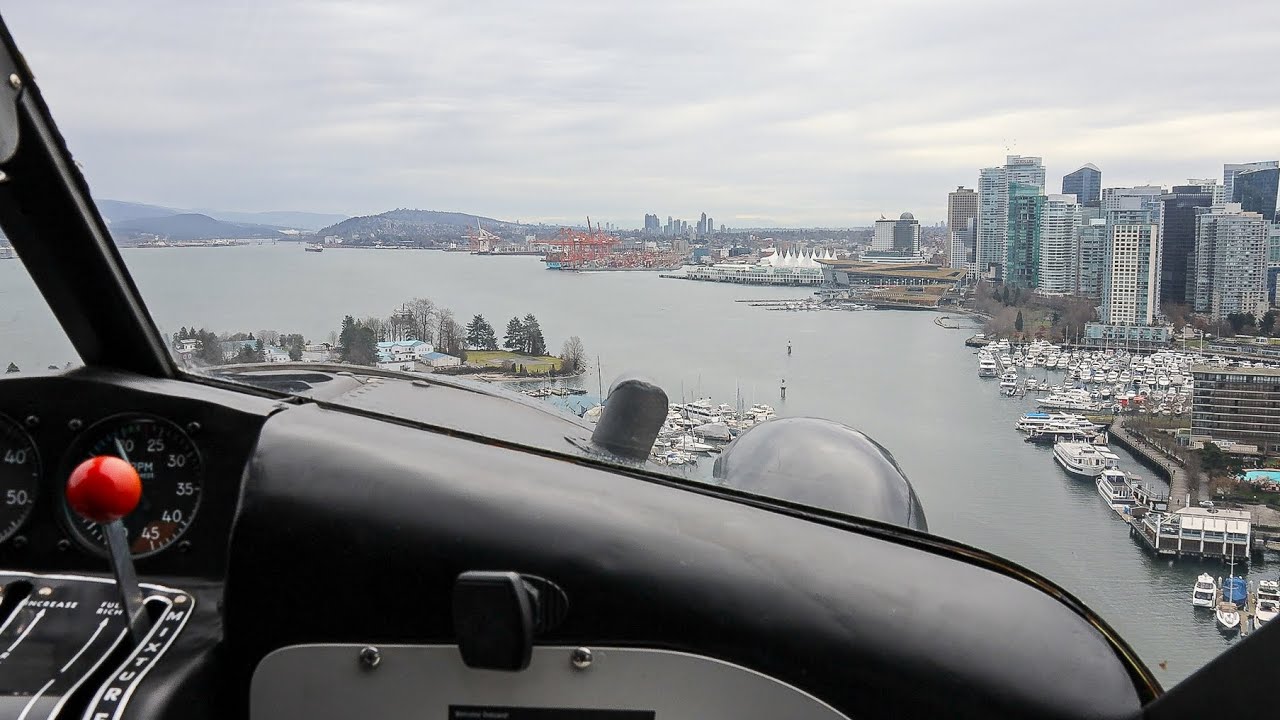 Vancouver Harbour Cockpit View Landing Aboard DHC-2 Beaver - YouTube