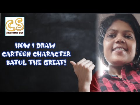 How I draw Batul the great (@cartoonistsamm)#pensketch #drawing # ...