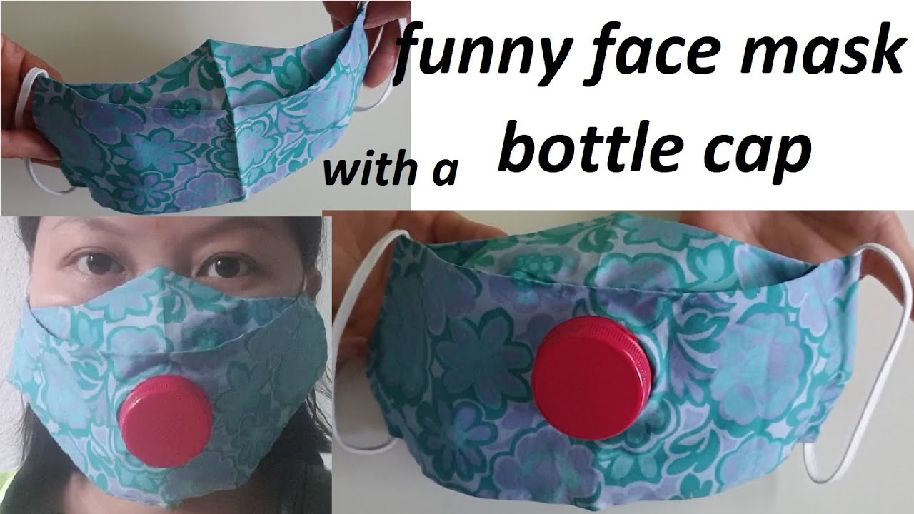 Make a FUNNY face mask with a bottle cap for drinking, smoking | DIY ...