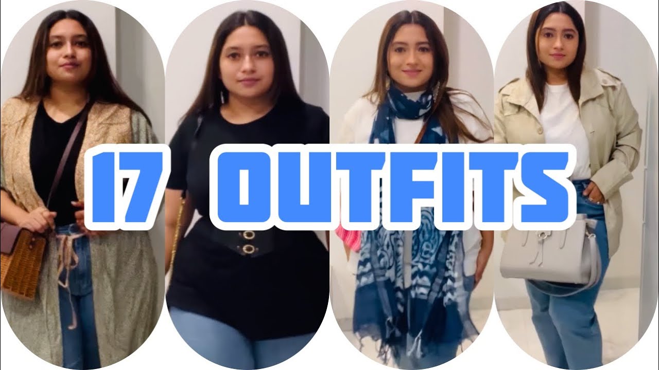 JEANS + T-SHIRT OUTFITS || 17 outfits || GRWM || Fashion Styling || That Aesthetic Chic - YouTube