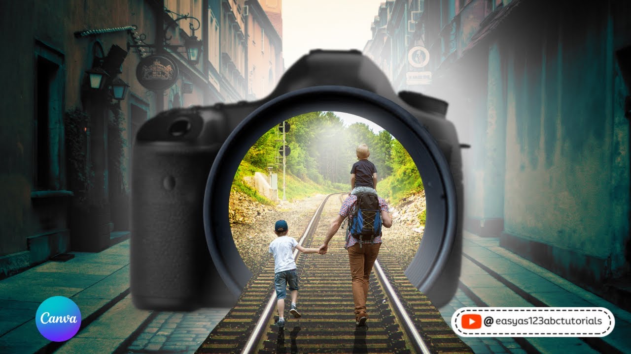 Create Camera Lens Pop Out Photo Manipulation Easy to Follow Canva ...