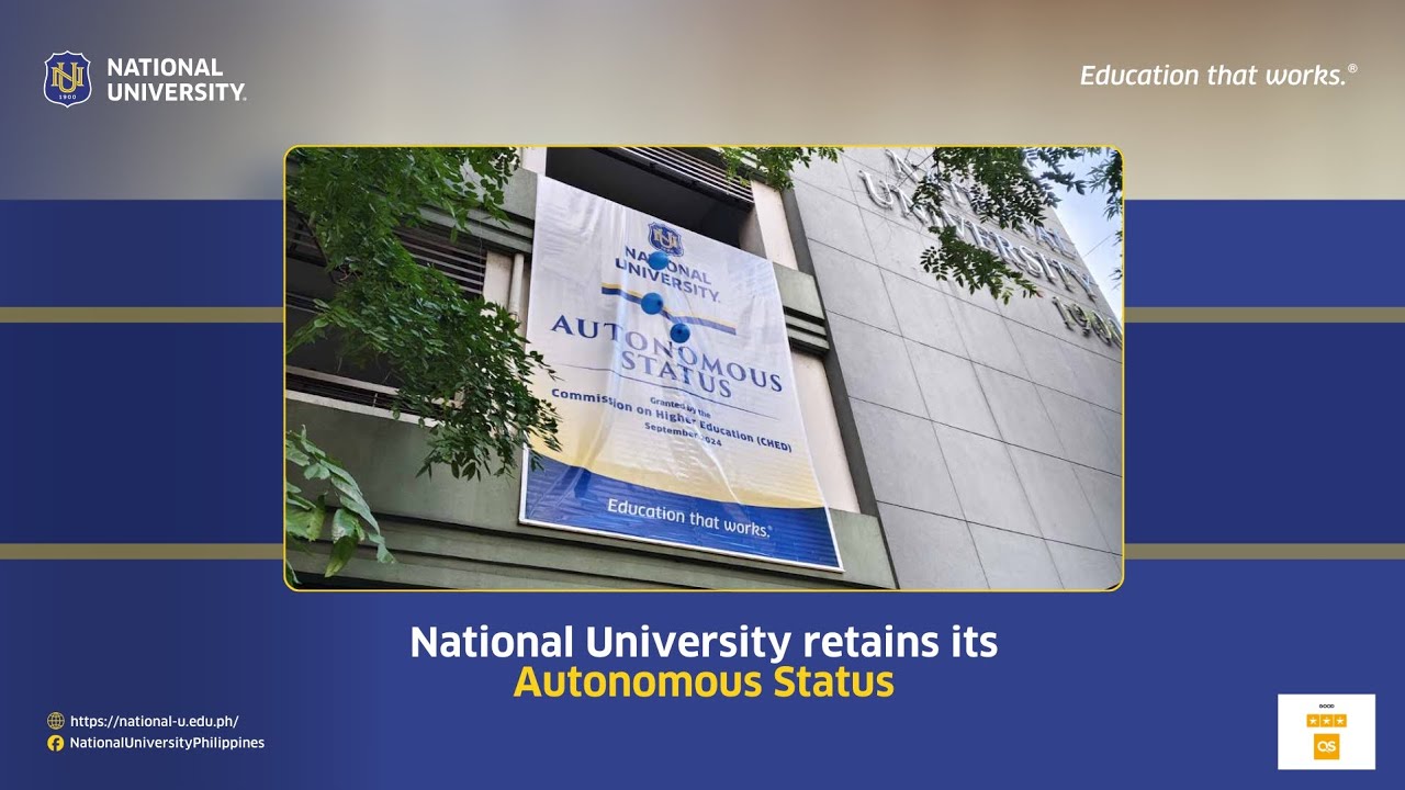 National University retains its Autonomous Status! 💛💙 - YouTube