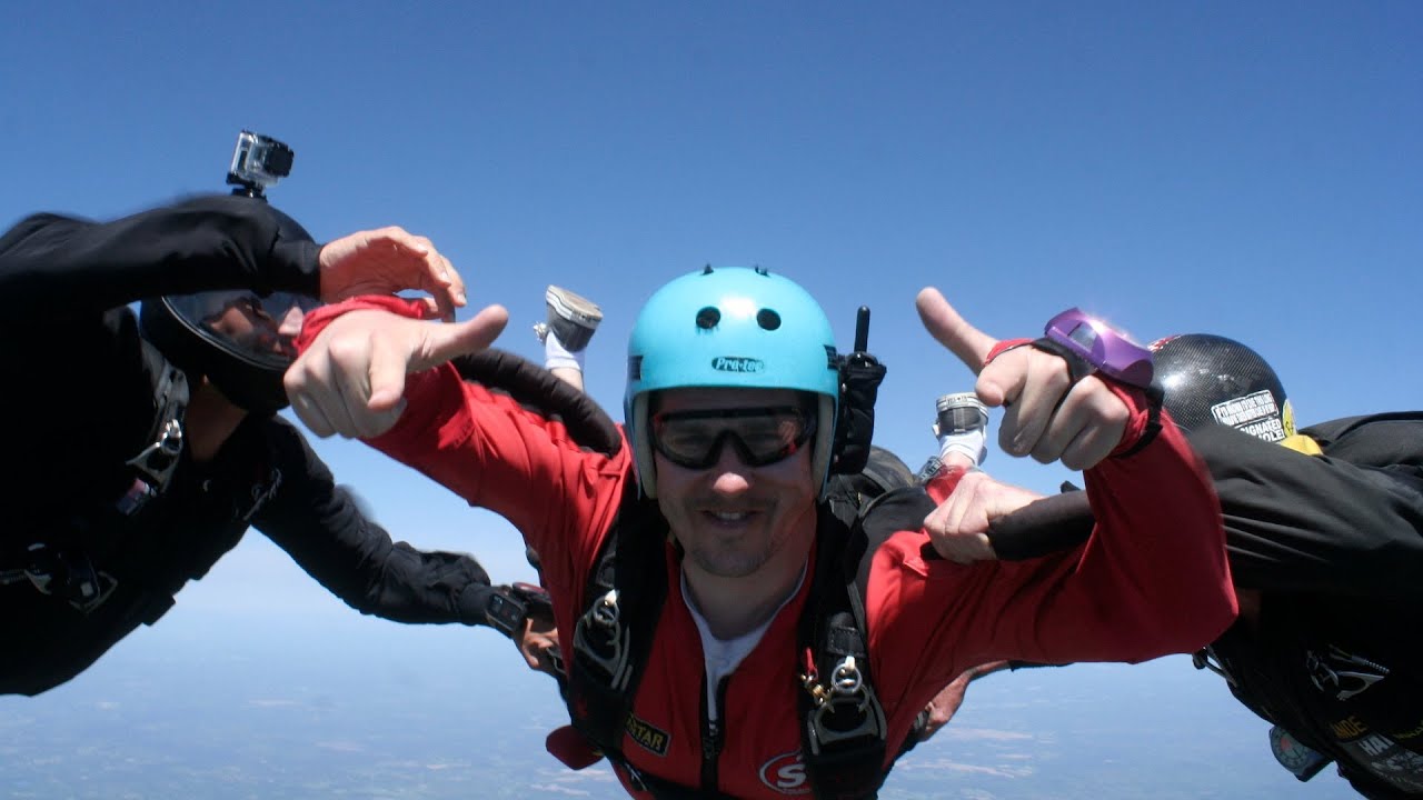 Skydiving: First Jump: AFF Level 1 - YouTube