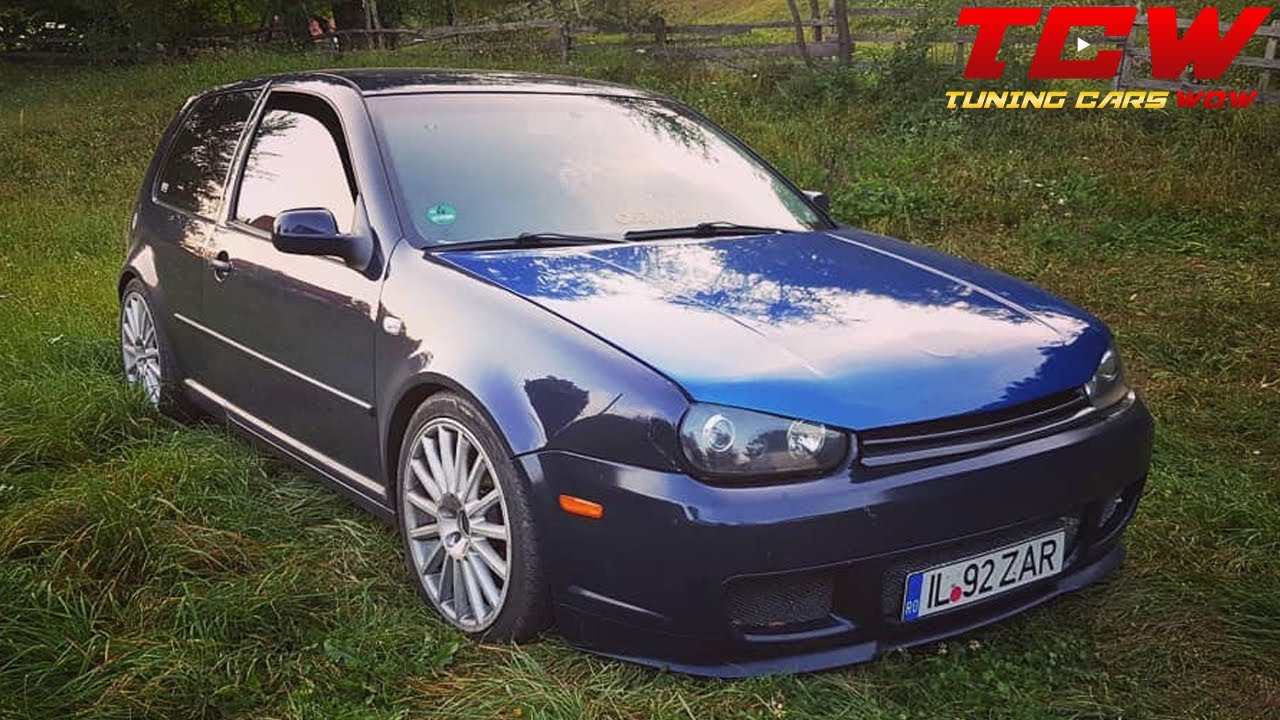 VW Golf MK4 Static Bad Boy on R32 Rims Project by Adrian - YouTube