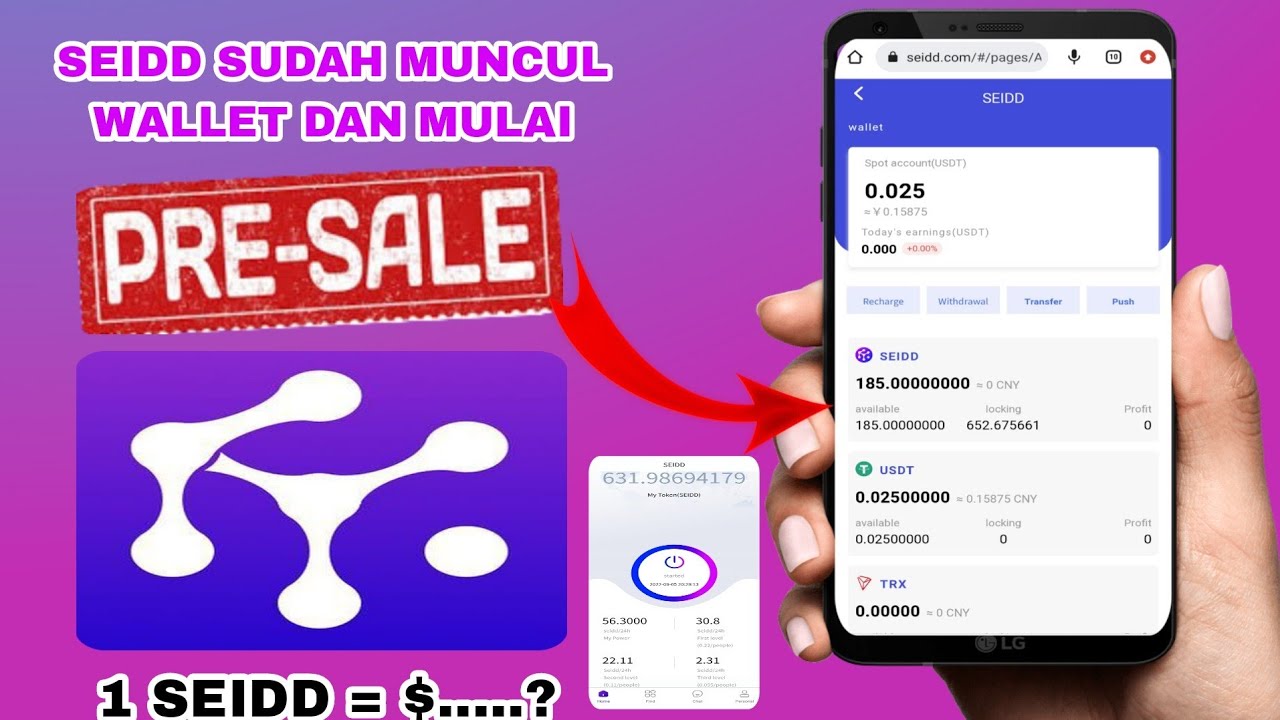 APLIKASI MINING SEIDD SUDAH MUNCUL MENU WALLET & SEIDD MULAI DI LAKUKAN ...