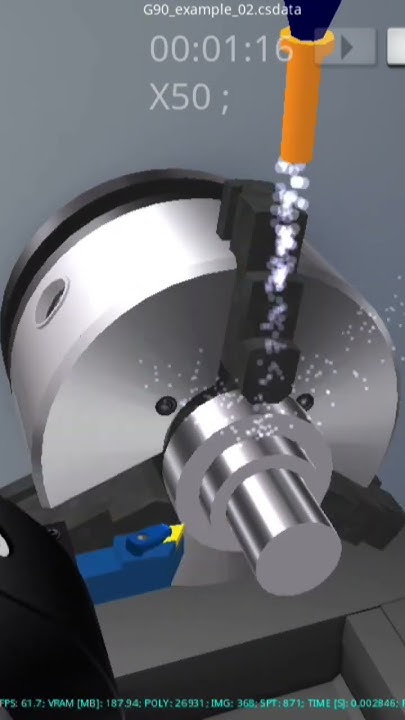 G90 in CNC | What is G90 in Fanuc | #simulator #cnc #boringOperations ...