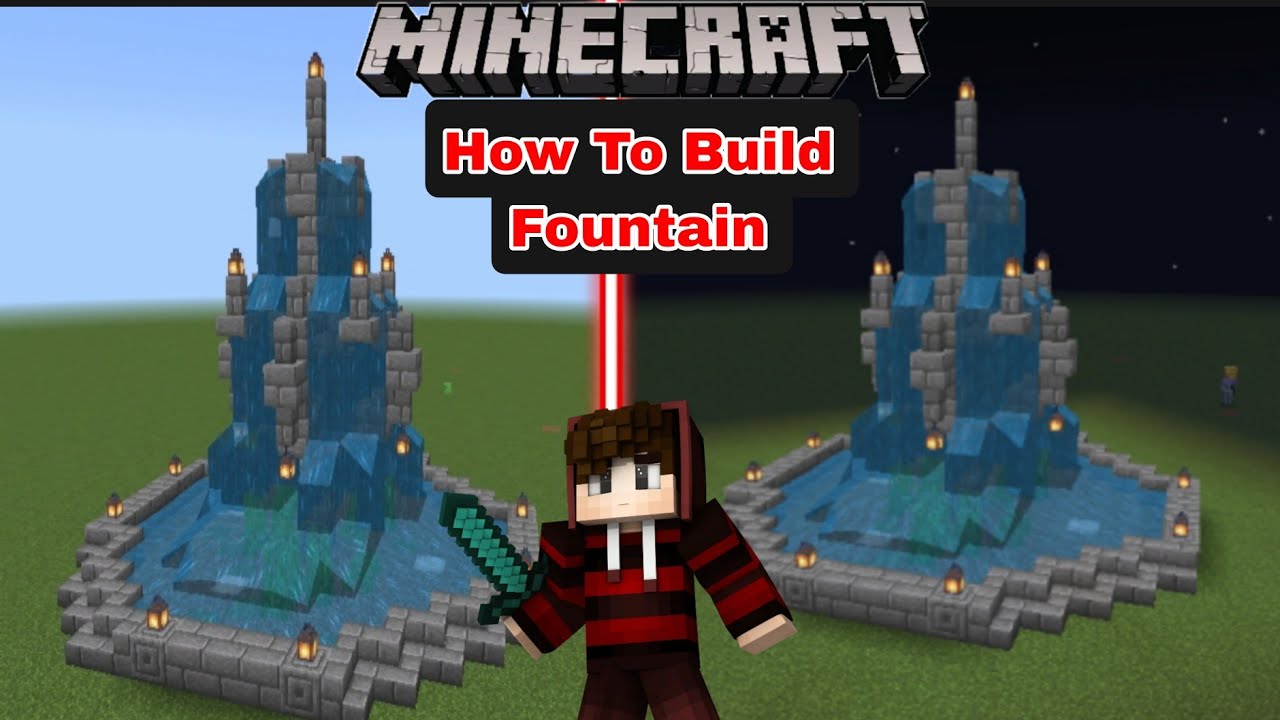 How To Build A Fountain In Minecraft || Easy Fountain || @Nobendr - YouTube
