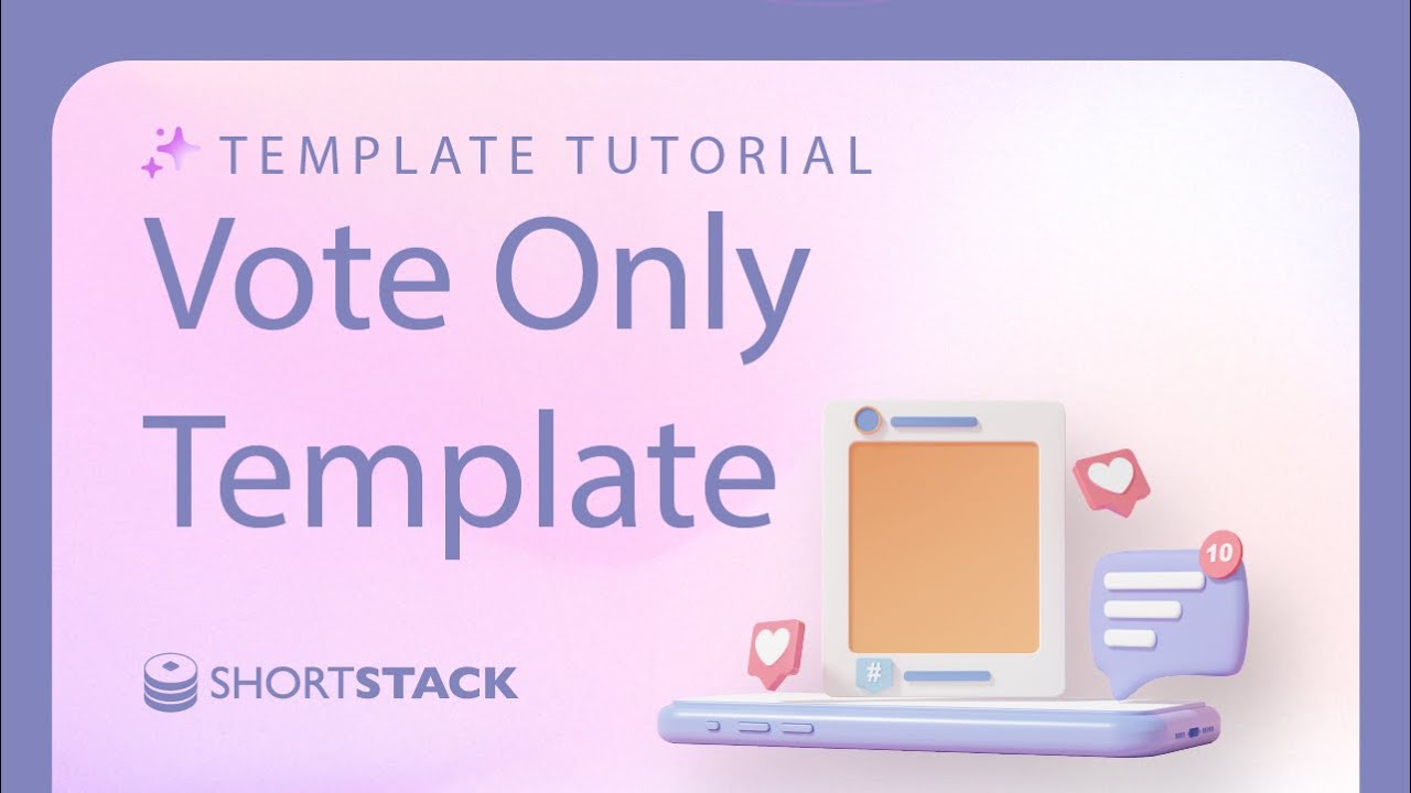 Vote Only Template - YouTube