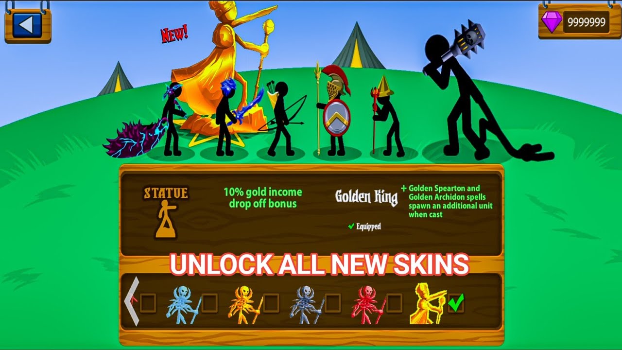 Unlock All Legendary Skins Stick War Legacy Gameplay - YouTube