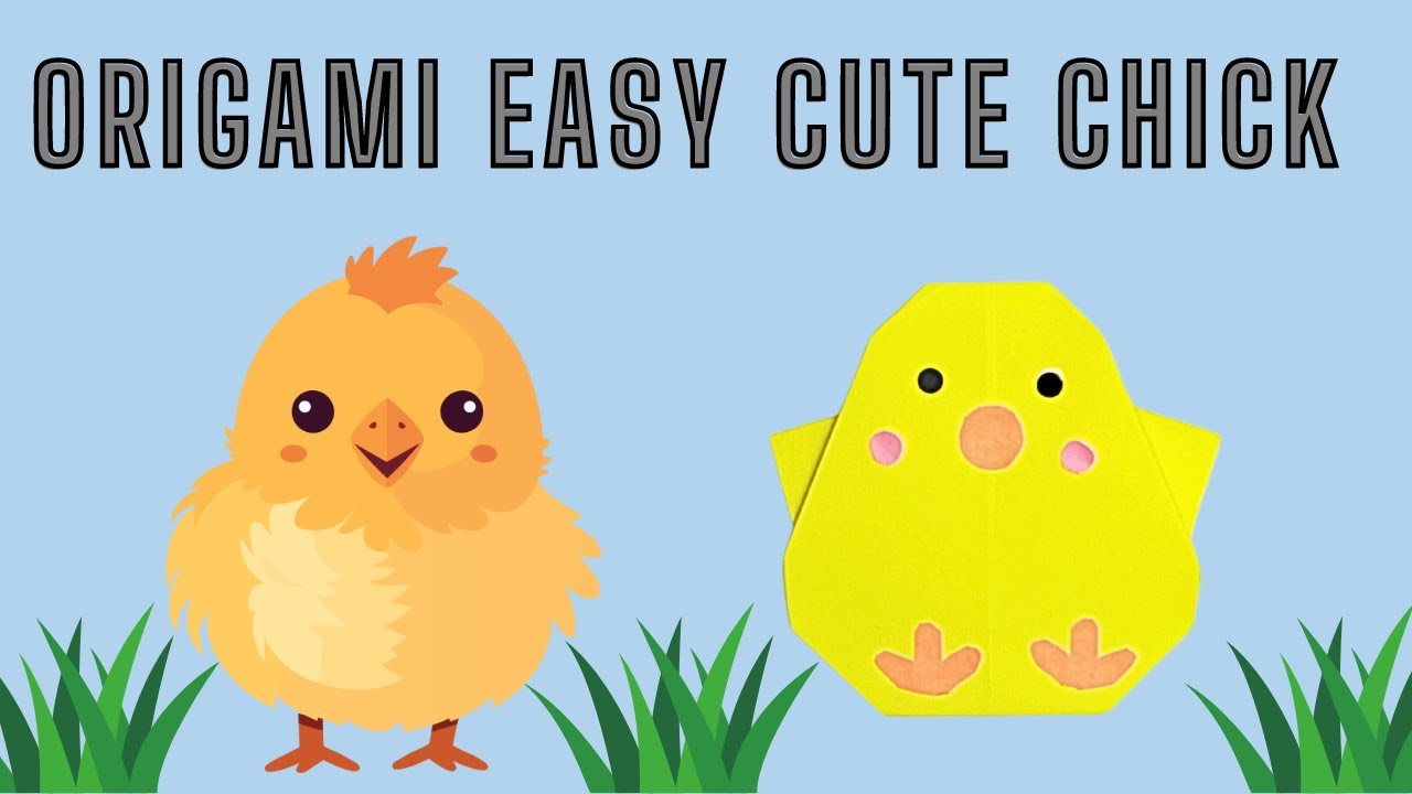 Origami Easy Cute Chick | How to make paper chick | How to make origami ...