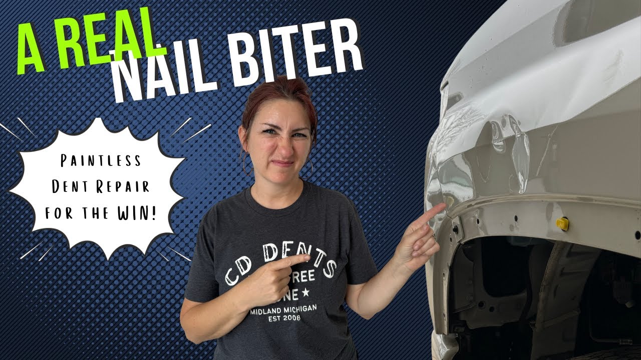 Truck Fender Damage PAINTLESS DENT REPAIR! - YouTube