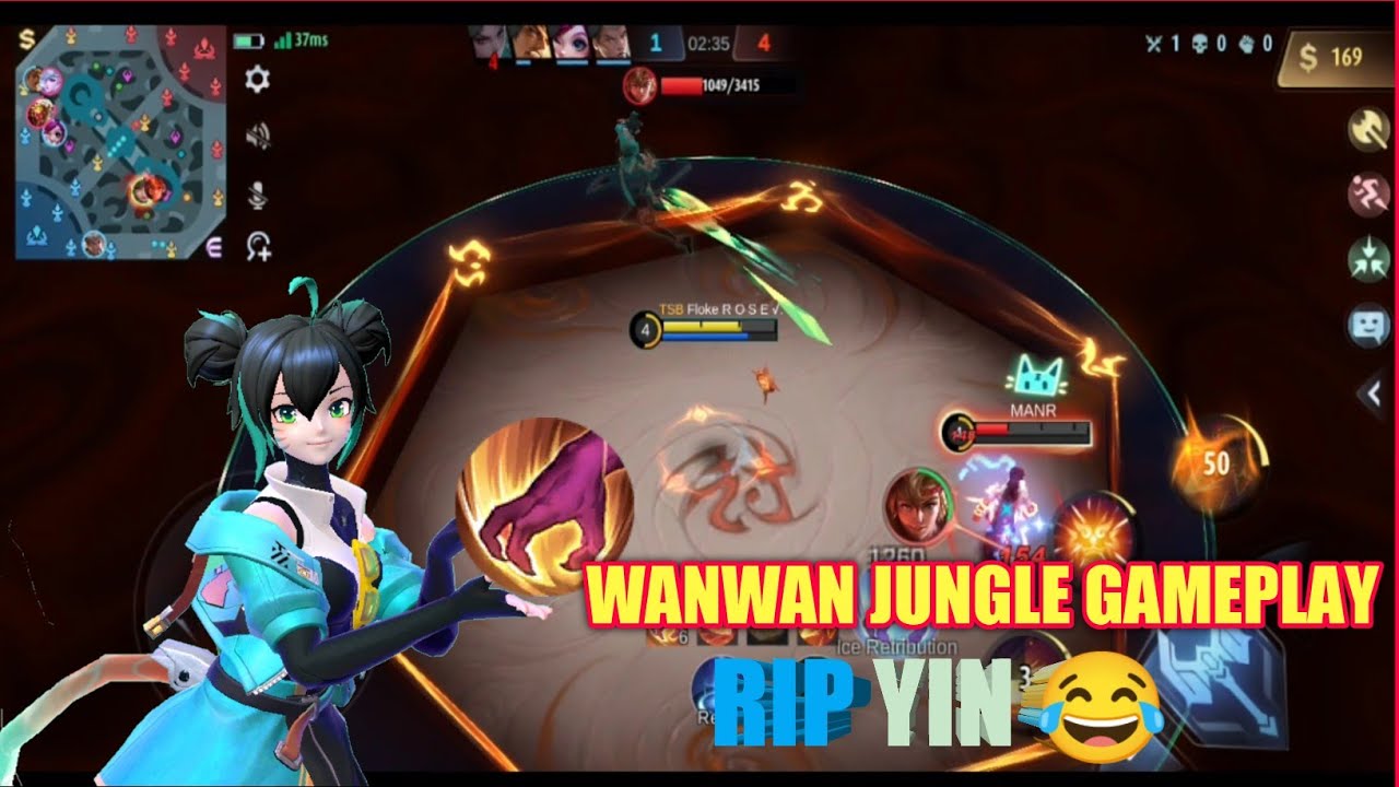 WANWAN BEST BUILD & ITEM JUNGLE PLAY 😲 #mobilelegends #mlbb - YouTube