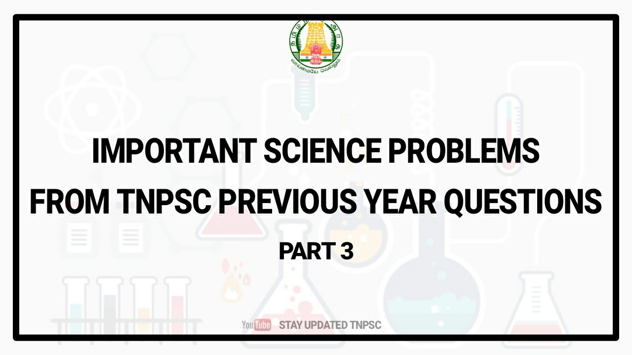 IMPORTANT SCIENCE PROBLEMS AND SOLUTIONS FROM TNPSC PREVIOUS YEAR important-science-problems-and-solutions-from-tnpsc-previous-year