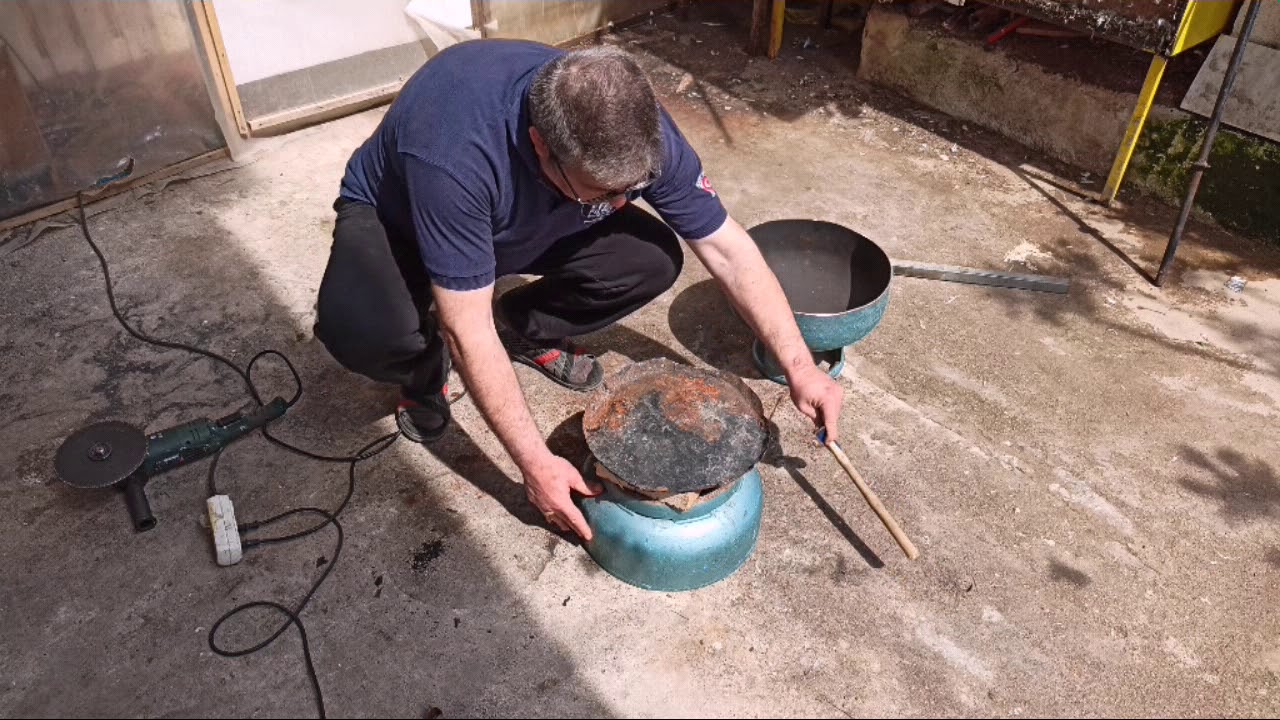 Tüpten mangal yapımı/barbecue grill#evdekal#corona - YouTube