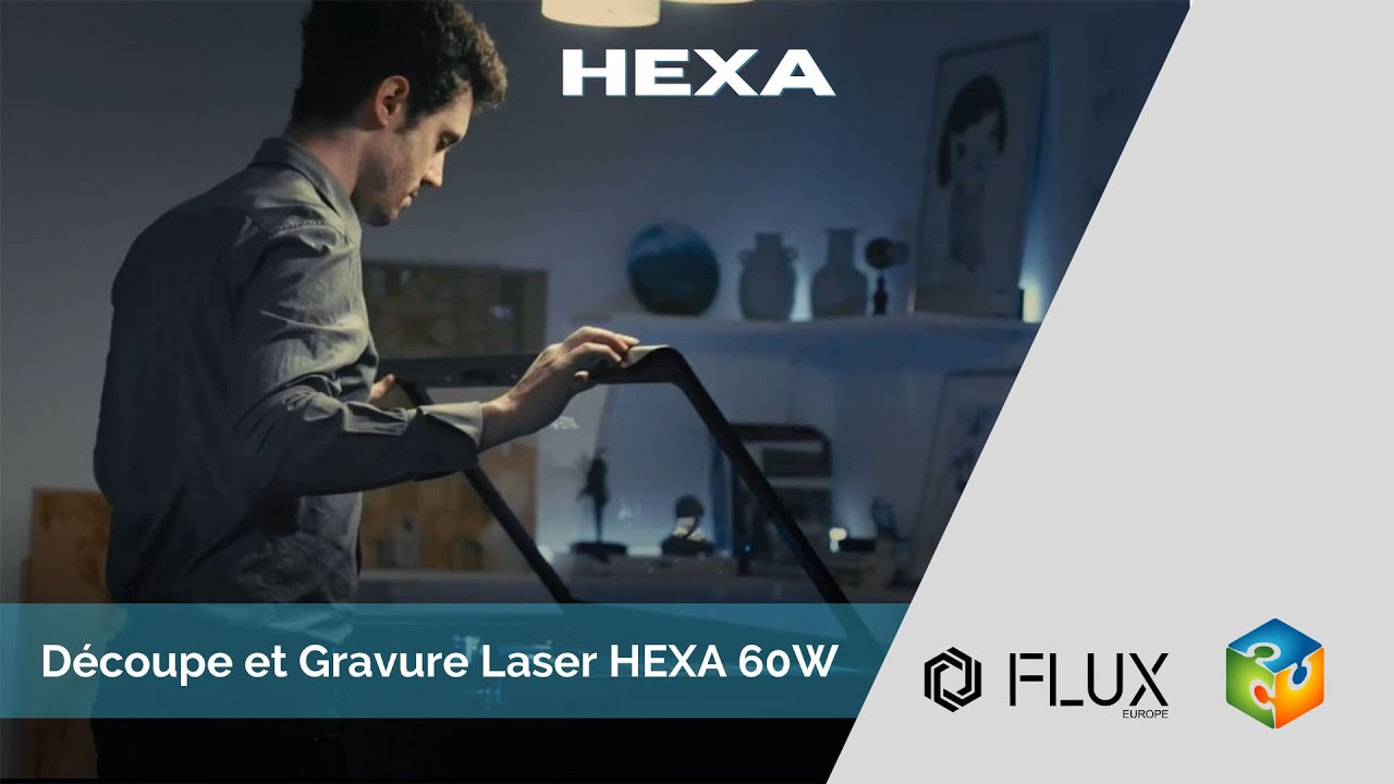 Hexa - Machine de découpe et gravure laser - YouTube