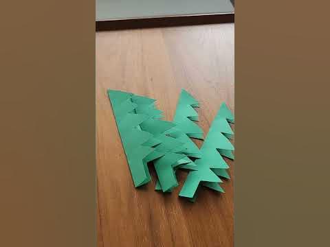 How to make 3D Christmas trees - YouTube