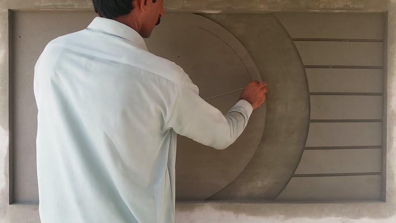 easy plaster design - YouTube