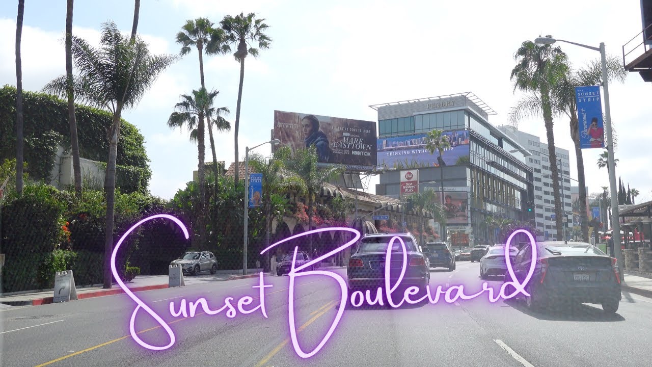 Driving Through Sunset Boulevard, Los Angeles, California [4K] - YouTube
